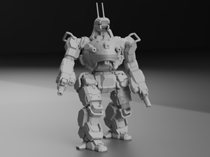Dire Wolf (Daishi) DWF-Prime 4 Mech - Miniaturas Laserforge