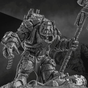 Bull War Boss - Da Horde - Available at Laserforge Miniatures