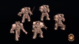 Cataphract Terminator Squad - Available at Laserforge Miniatures