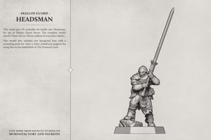 Headsman - Skjalos Guard - Available at Laserforge Miniatures