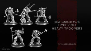Hyperion Heavy Troopers - Available at Laserforge Miniatures
