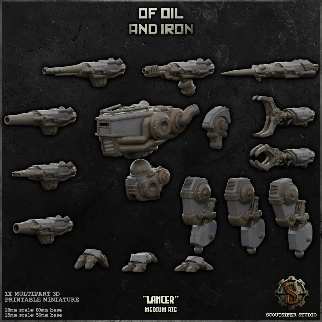 Lancer - Medium Class Rig - MERCENARIES - Available at Laserforge ...